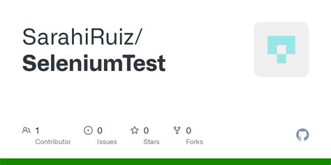 Github Sarahiruizseleniumtest