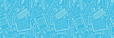 교육은 원활한 배너를 상징합니다 벡터 온라인 스터딩 웹 배너 E러닝 수평 낙서 포스터 백그라운드에서 격리된 흰색 선 0명에 대한 스톡 벡터 아트 및 기타 이미지 Istock