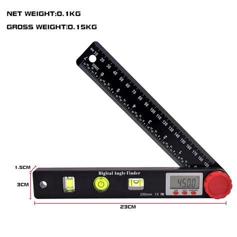 2 In 1 Digital Meter Angle Inclinometer Spirit Level Angle Ruler Electron Goniometer Protractor