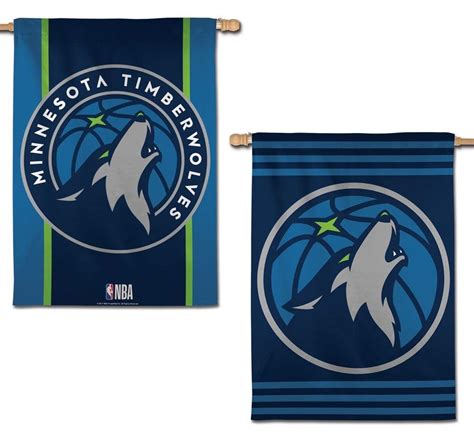 Minnesota Timberwolves Banner 2 Sided Nba Flag