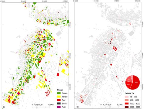 Left Map Showing The Triage For Building Accessibility Habitability