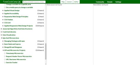 Beta Pane Lesson Not Found Error · Issue 16947 · Freecodecamp