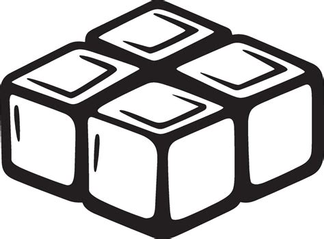 Ice Cube Icon Black Illustration 55706343 Vector Art At Vecteezy