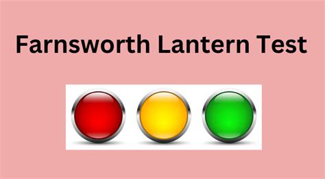 Farnsworth Lantern Test Color Blind Test Tealfeed