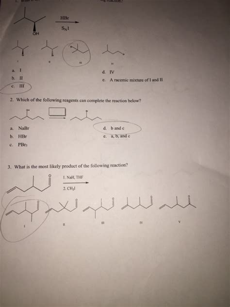 Solved 1. What is the most likely product of the following | Chegg.com