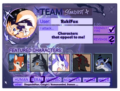 Artfight 2024 Card Rukifox By Rukifox On Deviantart
