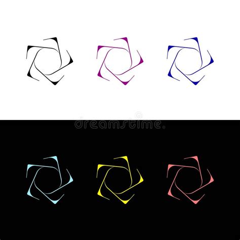 Geometric Circle Shapes Borders Frames Logos Circle Colorful New Illustration Stock Vector