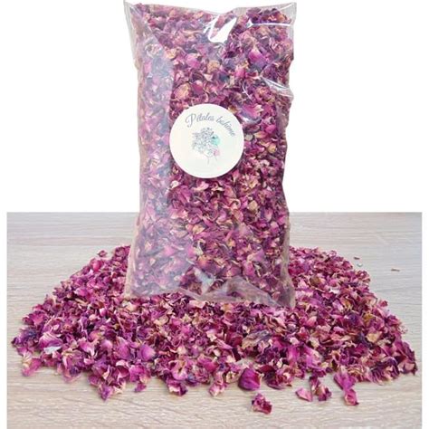 1 Litre Pétales De Fleurs Séchées En Vrac Pétale De Rose Rouge