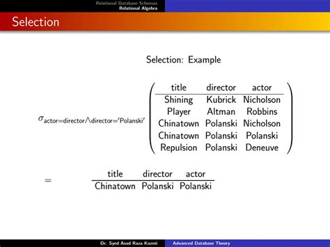 lecture 2 relational algebra and sql advanced database theory ms pdf