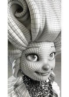 Wireframes Ideas Topology Character Modeling D Character