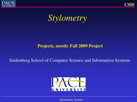 Ppt Stylometry Powerpoint Presentation Free Download Id1360736