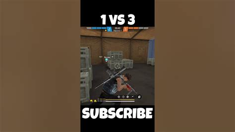 1vs3 Garena Free Fire Viral Ytshorts 1vs3 Youtube