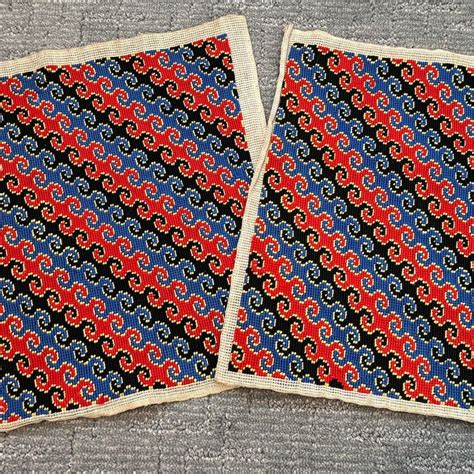 Geometric Needlepoint Etsy