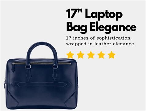 Buy Classy Blue Leather Laptop Briefcase Bag