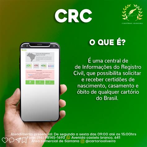 O Que Crc Cart Rio Vales