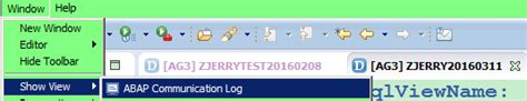 sap abap central how is view source in eclipse converted to abap view