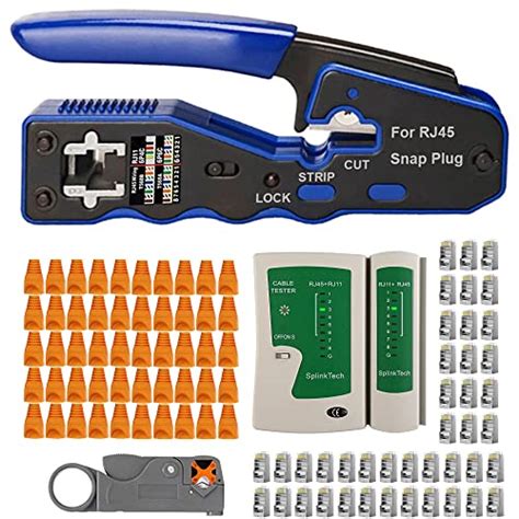 Mayline Crimper Cat5cat6 Cable Network Repair Kit Rj45 Crimp Ethernet