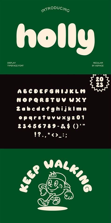 Holly Display Font A Handwritten Font By A Space Font Design Logo