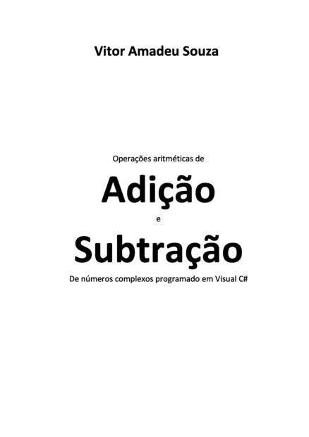 Operações Aritméticas De Adição E Subtração De Números Complexos