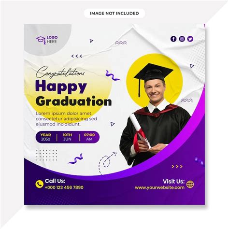 Premium Psd Graduation Day Celebrate Background Designgraduation Day