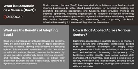 What Is Blockchain As A Service BaaS Zerocap