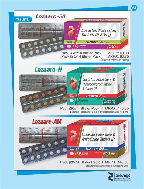Losartan Potassium Hydrochlorothiazide Hyzaar Tablet Latest Price