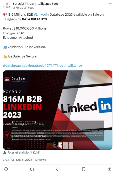 Linkedin Data Breach Allegedly Exposes 816 Million Records