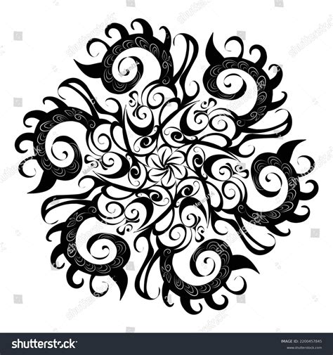 Regular Black Lines Different Patterns Stock Vector Royalty Free