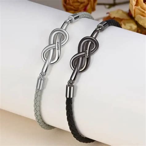 Infinity Charm Matching Couple Bracelets Ifshe Uk