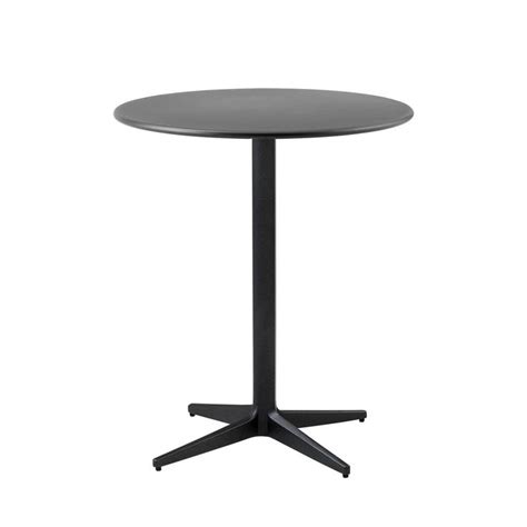 Drop Cafe Round Tables Lava Grey 60cm Aluminium Lava Grey