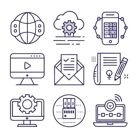 Premium Vector Comprehensive It Solutions Icons Cloud Computing Data
