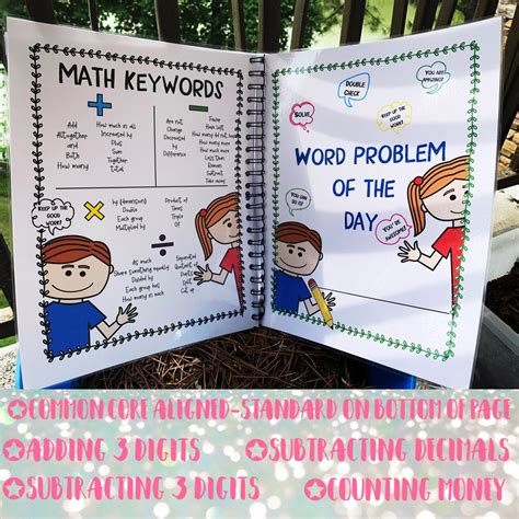3rd Grade Daily Math Word Problems Packet Made By Teachers