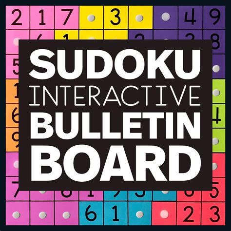 My Math Resources Sudoku Interactive Bulletin Board Set