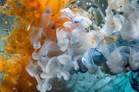 Chromatic Ink Fusion Premium Ai Generated Image