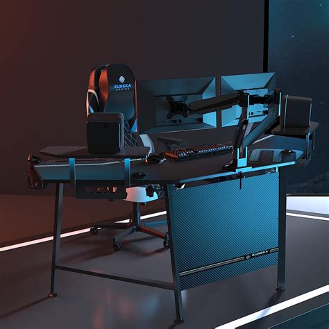 مشخصات میز گیمینگ مدل Eureka Ergonomic Gaming Desk ارسال 10 روز کاری‎