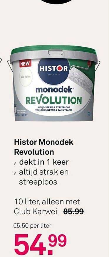 Histor Monodek Revolution Aanbieding Bij Karwei 1foldersnl