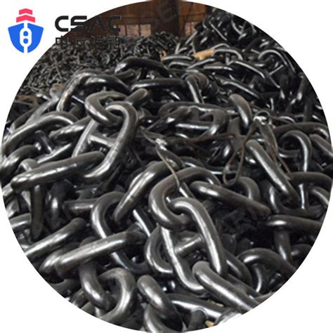 Marine Anchor Chains Stud Link Anchor Chain U2 U3 Grade Black Painting
