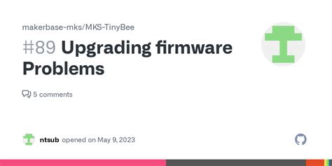 Upgrading Firmware Problems · Issue 89 · Makerbase Mksmks Tinybee