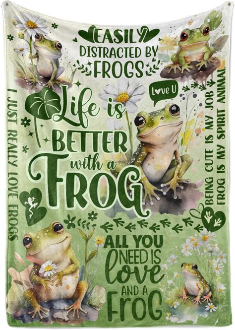 Innobeta Frogs Ts For Women Frog Flannal Blanket 50 X