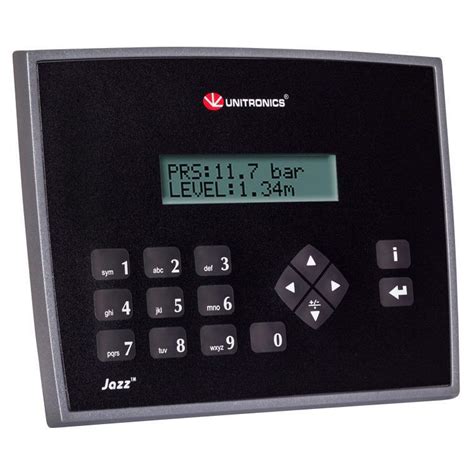 PLC With Integrated Text Based HMI Jazz Series Unitronics Panel Mount All In One With