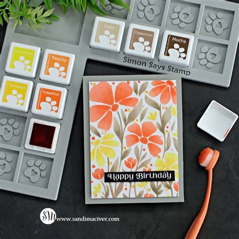 Simon Says Stamp Pawsitively Saturated Ink Pad 6 Pack In 2025 Card