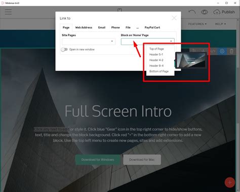 how to add a link to a specific part of a page