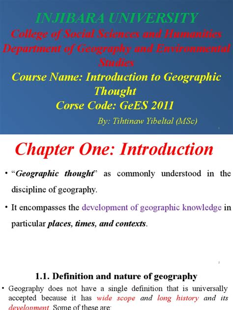 geographic thought ppt copy 1 pdf