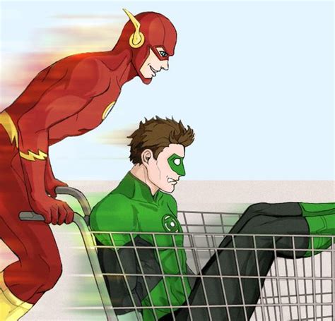 Green Lantern And Flash