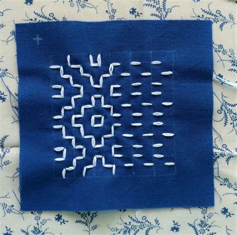 Pin Di Alena Su Sashiko Ricamo Giapponese Ricamo Tutorial Punto Ricamo
