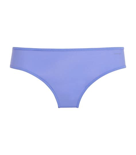 Calvin Klein Sheer Marquisette Bikini Briefs In Blue Lyst