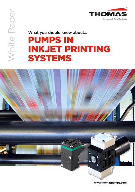 Pumps For Inkjet Printing Systems Whitepaper Thomas Pumps