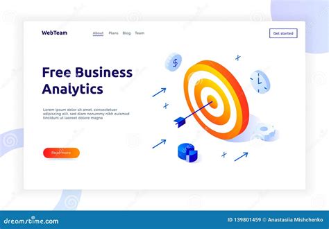 Isometric Social Marketing Gradient Style Design Concept With Goal