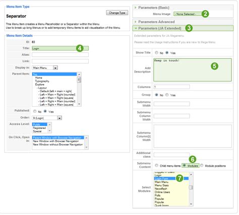 JA T V Framework Navigation JoomlArt
