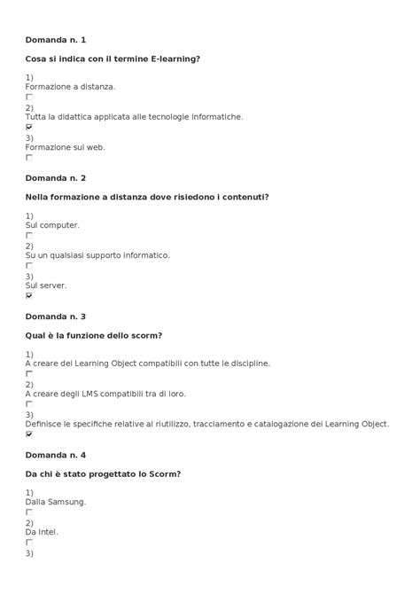 Test Finale Corso Dattilografia Asset Scuola Docsity